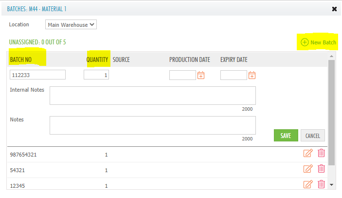 How to use Serial Numbers